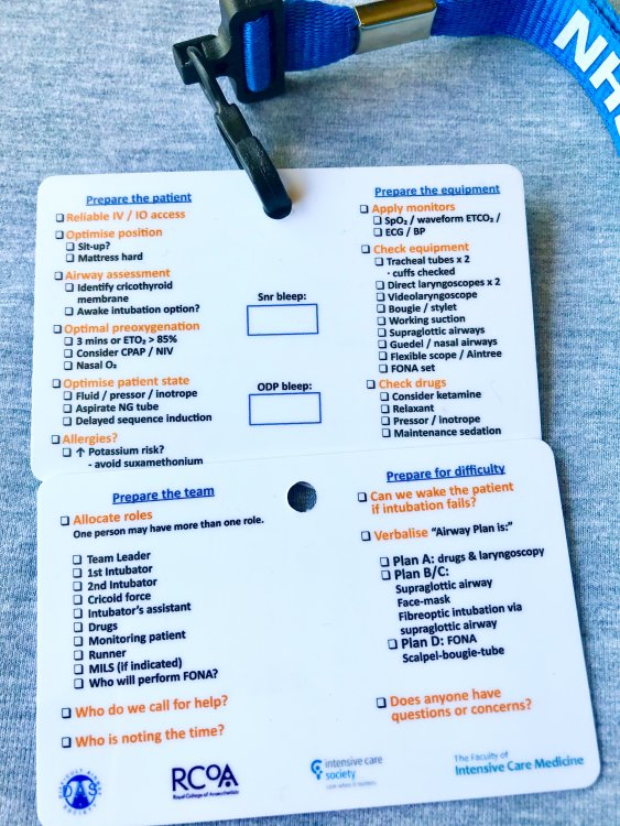Reducing intubation errors: A simple, accessible checklist to improve ...