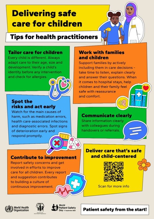 Supporting safe care for children: Tips for health practitioners (WHO ...