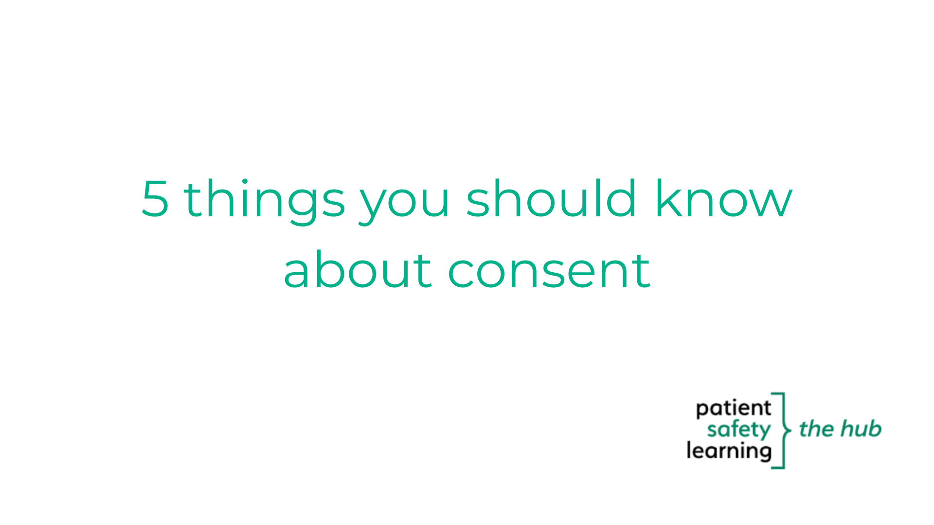 5 things you should know about consent (a short video with Julie Smith ...